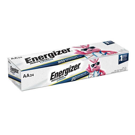 Energizer Industrial AA Lithium Batteries, 24/Box (LN91) | Staples