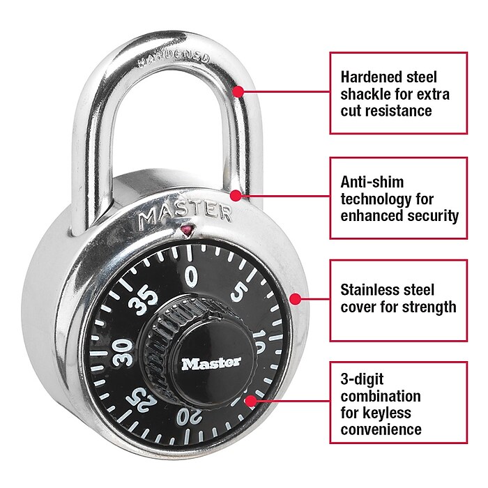 Combination Lock Staples