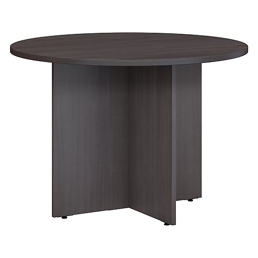 Bush Business Furniture 42" Round Conference Table, Storm Gray ...