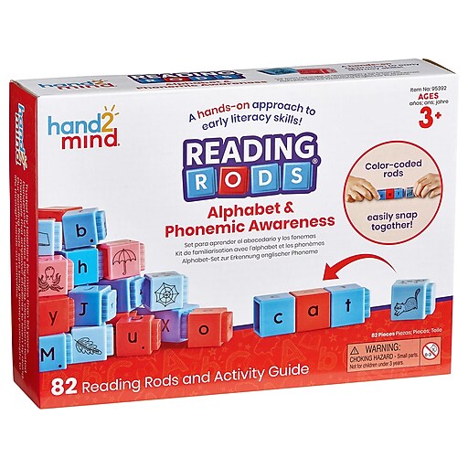 hand2mind Reading Rods Alphabet & Phonemic Awareness (95392) | Staples