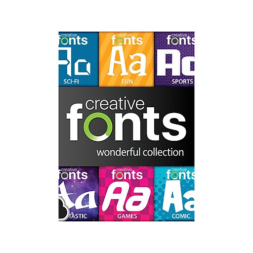 Encore Creative Fonts Wonderful Clip Art & Font for Windows, 1 User ...