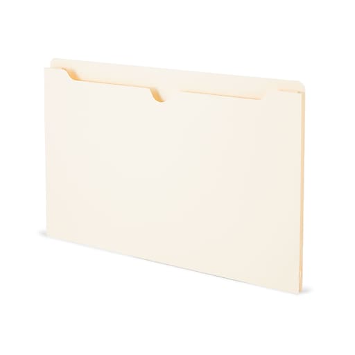 Staples Reinforced File Jacket, 2" Expansion, Legal Size, Manila, 50 ...