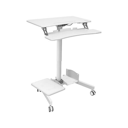 Mount-It! 28"W Adjustable Steel Standing Desk, White (MI-7979W) | Staples