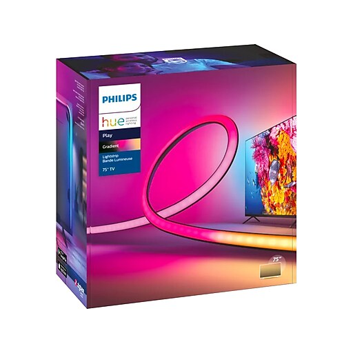 Philips Hue Smart Gradient Lightstrip, Black (560409) | Staples