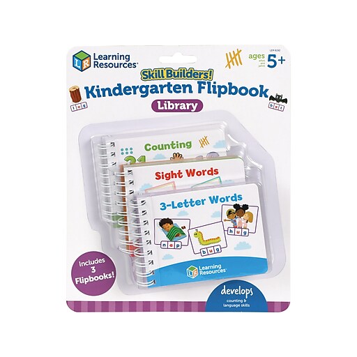 Learning Resources Skill Builders! Kindergarten Flash Card Flip-Books ...