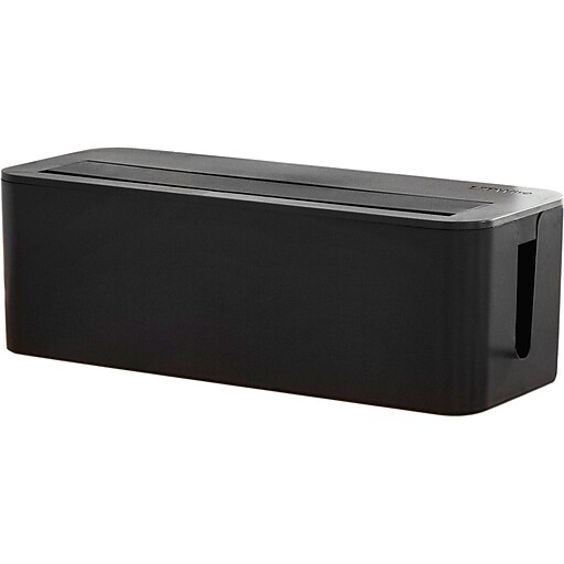 UT Wire In-Box Cable Organizer, Black (UTW-BXLG-BK) | Staples