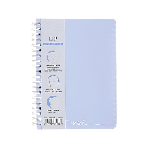 Carolina Pad Noted Executive Professional Notebook, 5.25" x 7", College ...