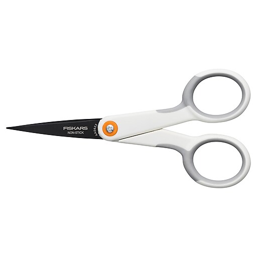 Fiskars 5" Stainless Steel Micro-Tip Scissors, Pointed Tip (1069763 ...