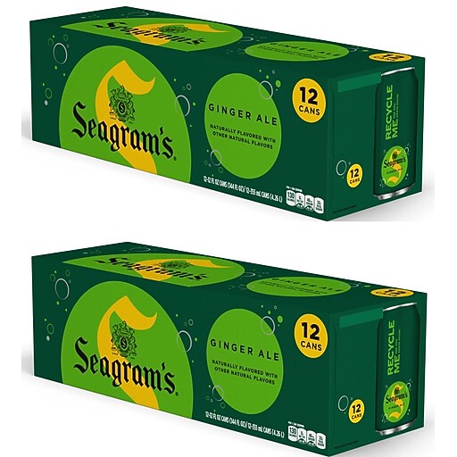 Seagram's Ginger Ale, 12 oz., 24/Carton (00072979004167) | Staples