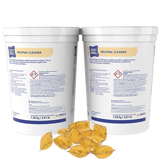 Easy Paks Neutral Cleaner, .5oz Pine Forest Packets, 90/Tub, 2 Tubs ...