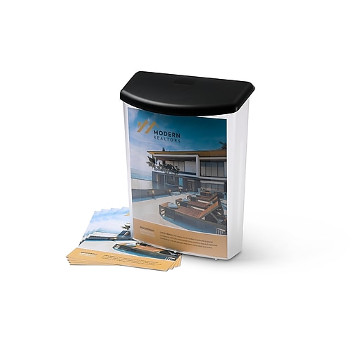 Staples Literature Box, 8.5" x 11", Clear Plastic (ST23491/23491) | Staples