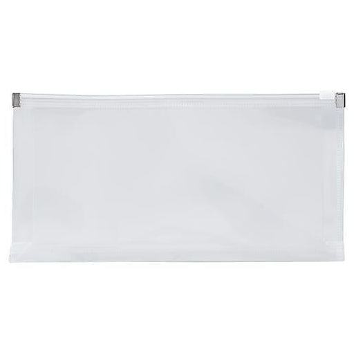 JAM Paper Premium Plastic Filing Envelope with Zipper Closure, Clear, 3 ...