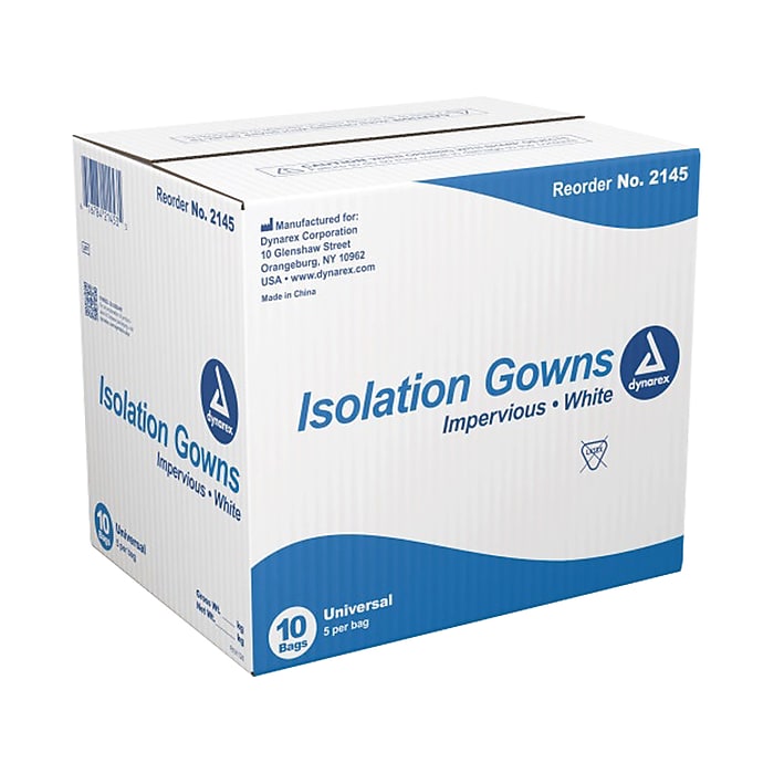 Disposable Lab Coats Dynarex Isolation Gown - Disposable Protective ...