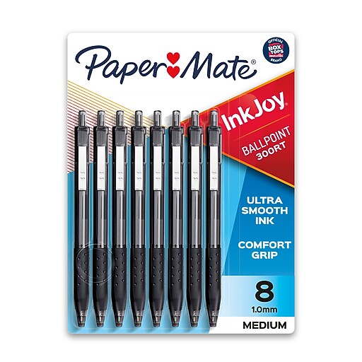 Paper Mate InkJoy 300RT Retractable Ballpoint Pen, Medium Point, Black ...