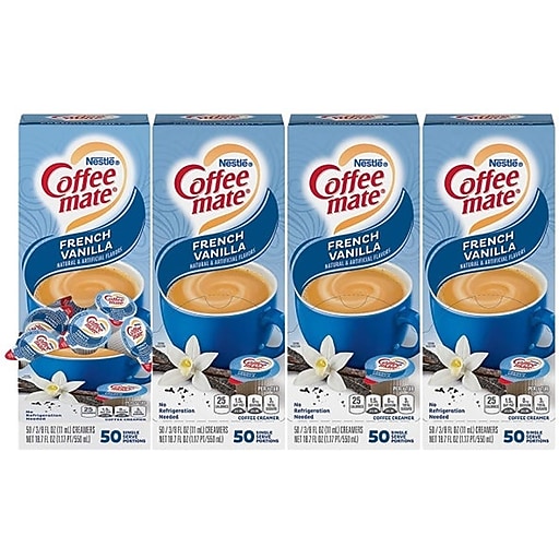 Coffee mate French Vanilla Lactose Free Liquid Creamer, 0.38 fl. oz ...