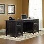 Sauder Edge Water 65"W Executive Desk, Estate Black (409042) | Staples