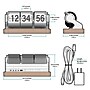 La Crosse Clock Rollins Mechanical White Flip Analog Quartz Tabletop ...