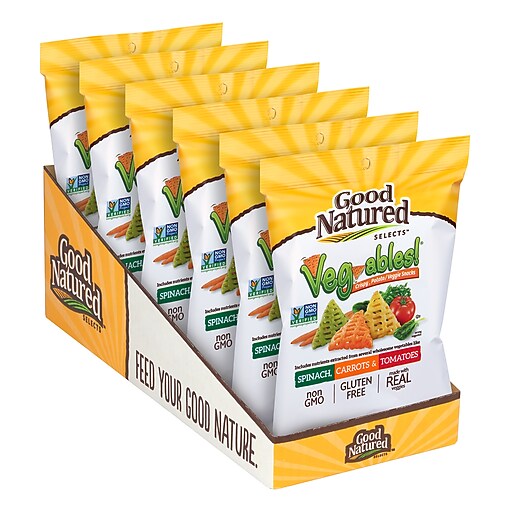 Herr's Good Natured Vegetable-Ables Vegetable Chips, 1.5 oz, 6/Pack ...