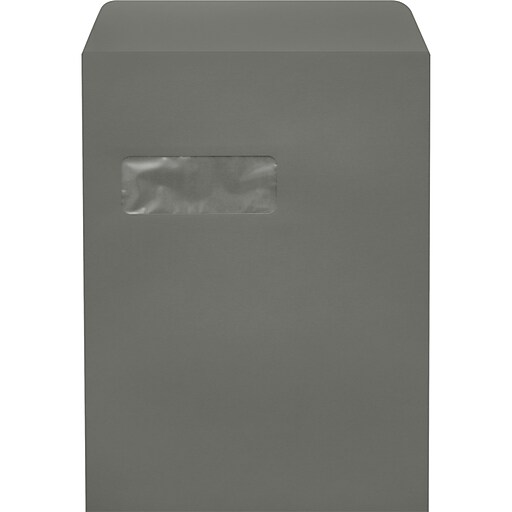 LUX 9" x 12" Open End Window Envelopes, Smoke Gray, 250/Box (LUX-1590 ...