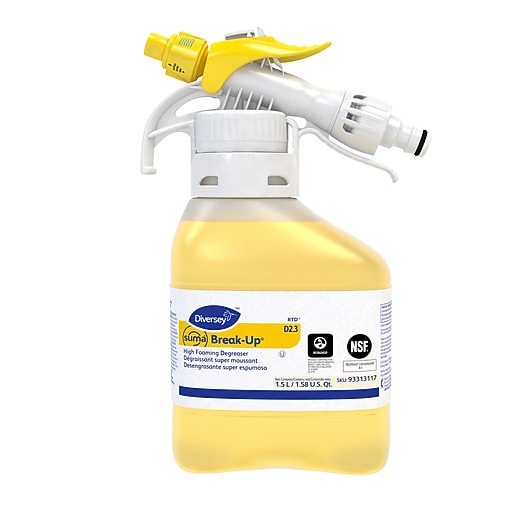 Suma Break-Up All Purpose High Foaming Degreaser, 1.5 Liters, 2/Carton ...