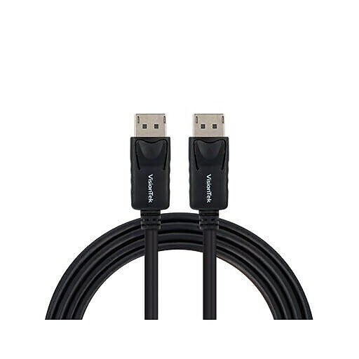 VisionTek 6.56' DisplayPort to DisplayPort Cable, Male to Male, Black ...