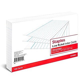 5" x 8" Index Cards & Notecards | Staples