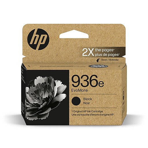 HP 936e EvoMore Black High Yield Ink Cartridge, Print Up to 2,500 Pages ...