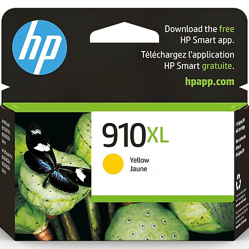 HP 910XL Yellow High Yield Ink Cartridge (3YL64AN#140), print up to 825 ...