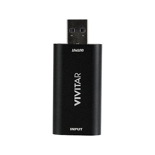 Vivitar Creator Series HDMI to USB Video Capture Card, Black (VIVRW7310 ...