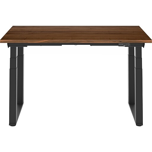 FlexiSpot E7Q 60"W Electric Adjustable Standing Desk, Black Walnut ...
