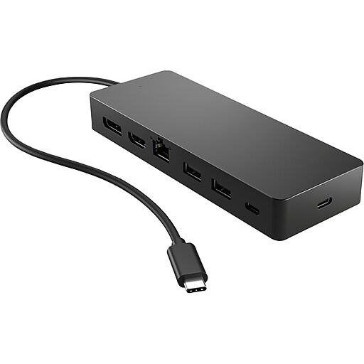 HP Universal 7-Port USB-C Hub, Black (50H55UT) | Staples