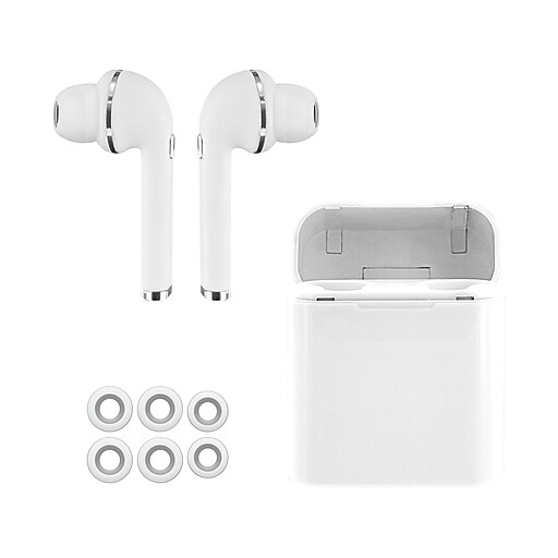 Sentry True Wireless Earbuds, Bluetooth, White (HPXBT969W) | Staples