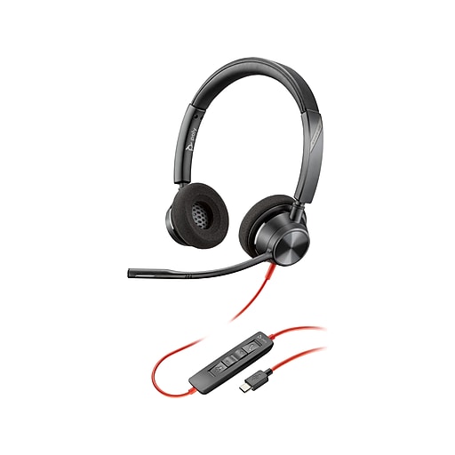 Poly Blackwire 3320 Stereo Headset, USB-C/USB-A, UC Certified (8X219AA ...