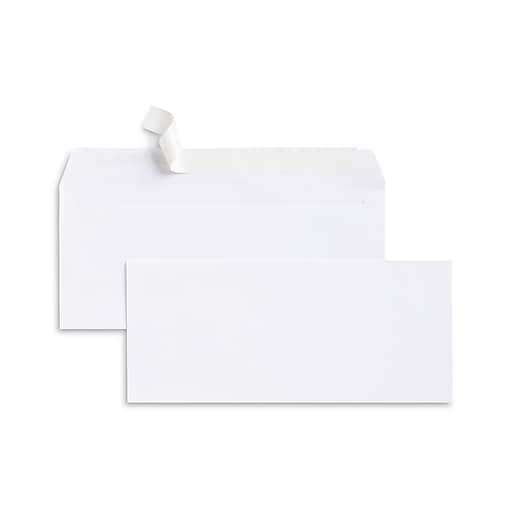 Staples EasyClose #10 Business Envelopes, 4 1/8" x 9 1/2", White, 25 ...