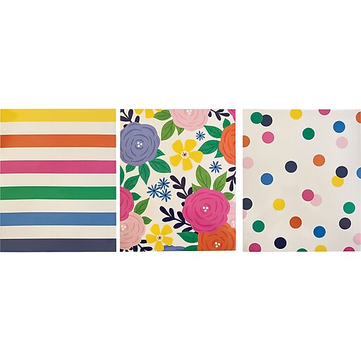 Carolina Pad Day Trip Glossy 3-Hole Punched 2 Pocket Portfolio Folder ...