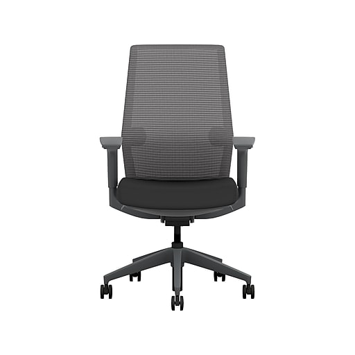 HON Cipher Mesh/Fabric Swivel Task Chair, Black/Charcoal (HCFRT.STC.H.S ...