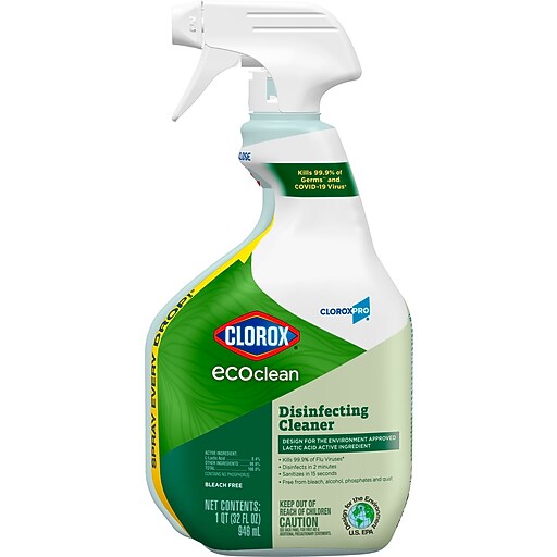 CloroxPro Clorox EcoClean Disinfecting Cleaner, 32 Oz. (60213) | Staples
