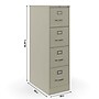 Staples Commercial 4-Drawer Vertical File Cabinet, Letter Size ...