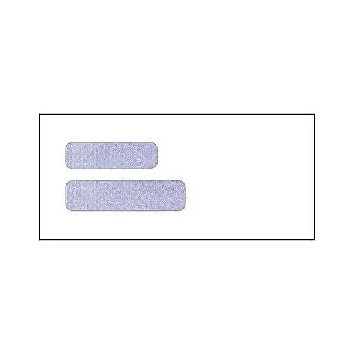 Medical Arts Press Self Seal Security Tinted #4 Double Window Envelope ...
