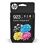 HP 923 Black/Cyan/Magenta/Yellow Standard Yield Ink Cartridges 4 Pack (6C3Y6LN) | Staples