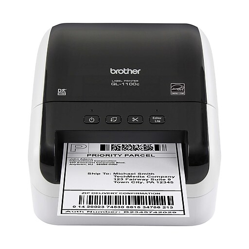 Brother Professional Wide Format Label Printer, White/Black (QL1100CS ...
