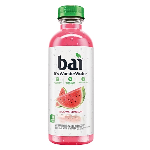 Bai Kula Watermelon, 18 Fl. Oz. Bottles, 12/Pack (CAD02342) | Staples