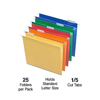 Staples Assorted SFI Hanging File Folders | Staples