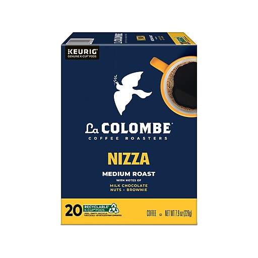 Keurig La Colombe Nizza Coffee Keurig K-Cup Pod, Medium Roast, 20/Box ...