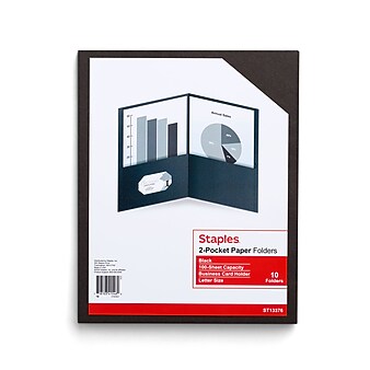 Black Pocket Folders | Staples