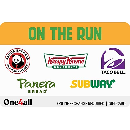 On the Run $25.00 Gift Card, Email Delivery (1023990B2500) | Staples