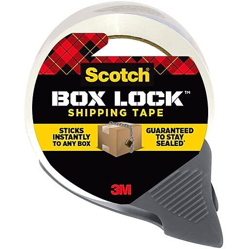 Scotch Box Lock Shipping Packing Tape with Refillable Dispenser, 1.88 ...
