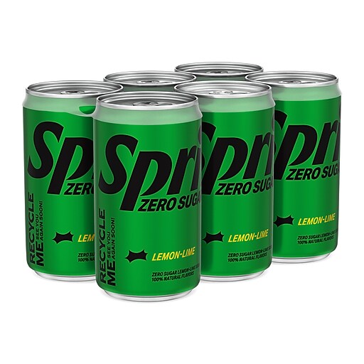 Sprite Zero 7.5oz Mini Cans, 24 Pack (00049000061024) | Staples