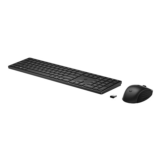 HP 650 Wireless Programmable Keyboard and Optical Mouse Combo, Black ...