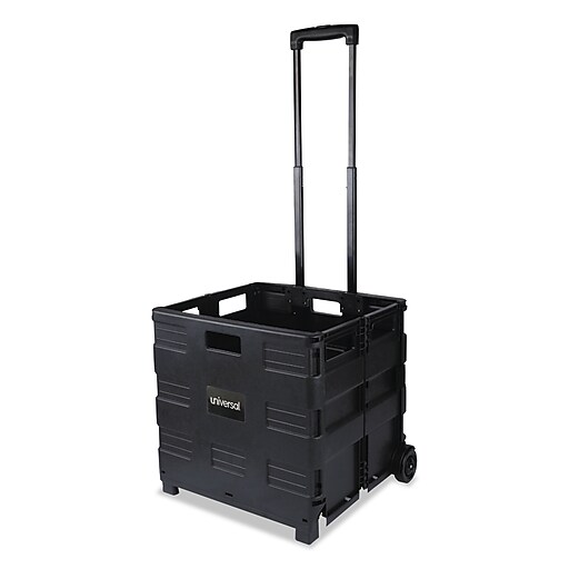 Safco STOW AWAY Folding Caddy, Black (UNV14110) | Staples